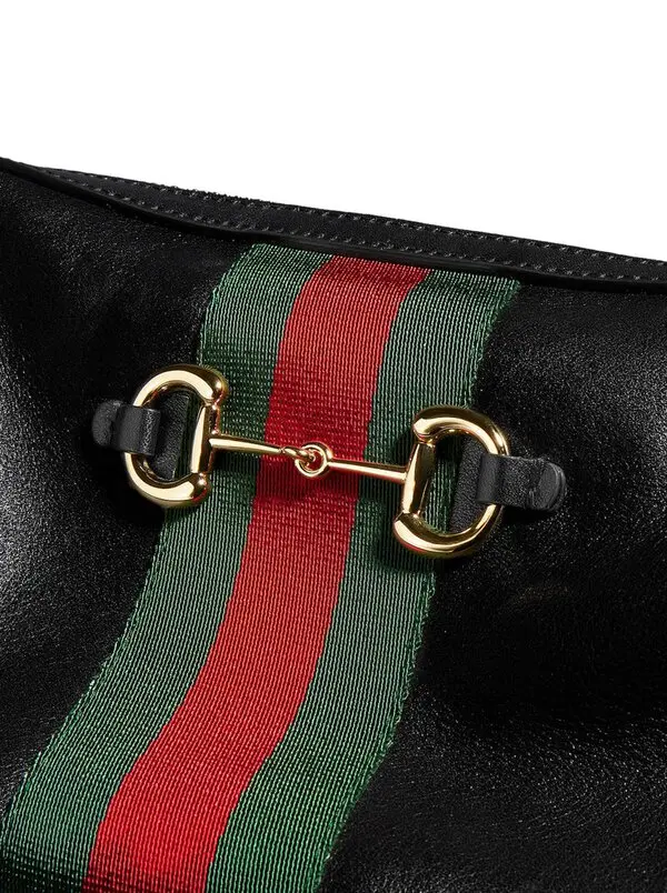 Gucci Horsebit Web Camera Bag Small Size - Black