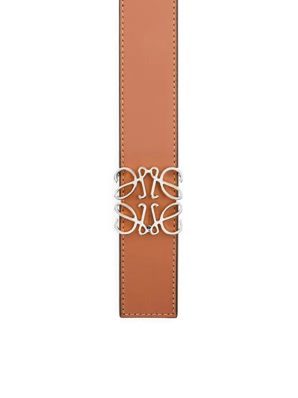 Loewe Anagram Reversible Belt In Smooth Calfskin