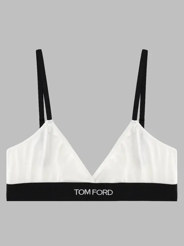 TOM FORD Bralette Con Logo - White