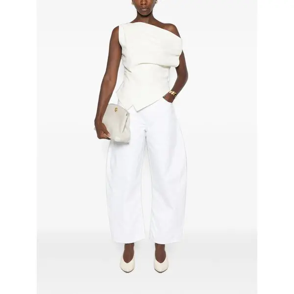 Alaïa Cotton Wide-leg Jeans