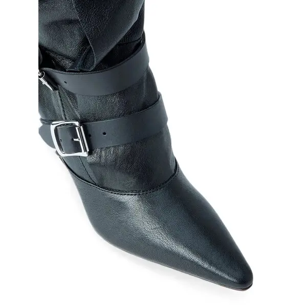 VIVIENNE WESTWOOD Sculptural Strap Pointed Toe Boots