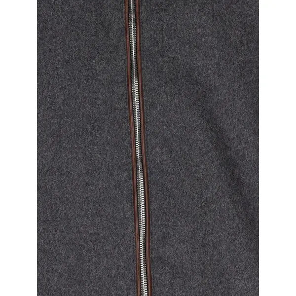 Brunello Cucinelli Grey Jackets Hooded Jackets - Gray