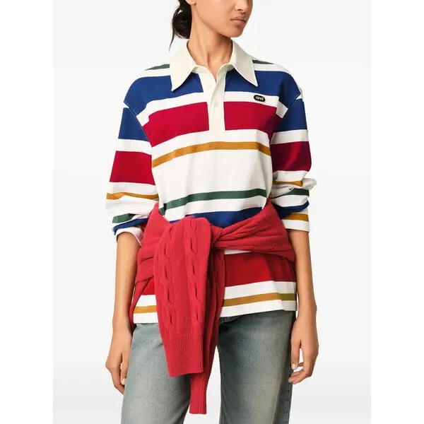 AMI Paris Neutrals Polo Shirts - Cream