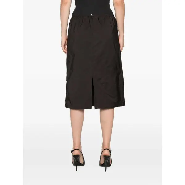 Carven Gathered Waist Skirt With Pearl Detail