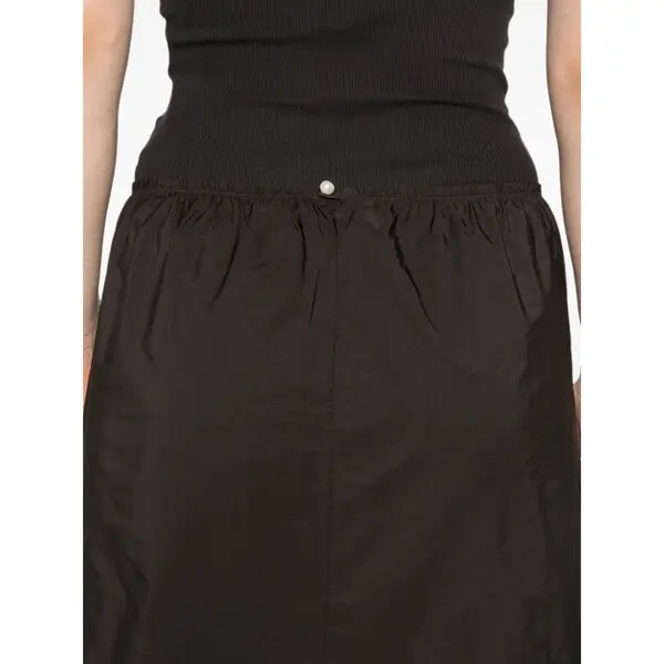 Carven Gathered Waist Skirt With Pearl Detail