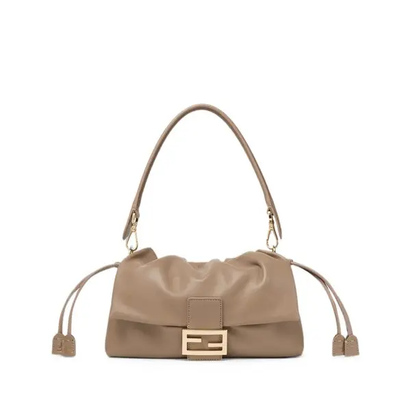 Fendi Neutrals Shoulder Bags - Cream