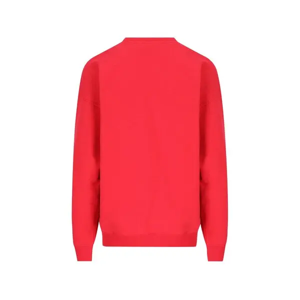 Saint Laurent Crewneck Sweatshirt With Multicoloured Logo Embroidery