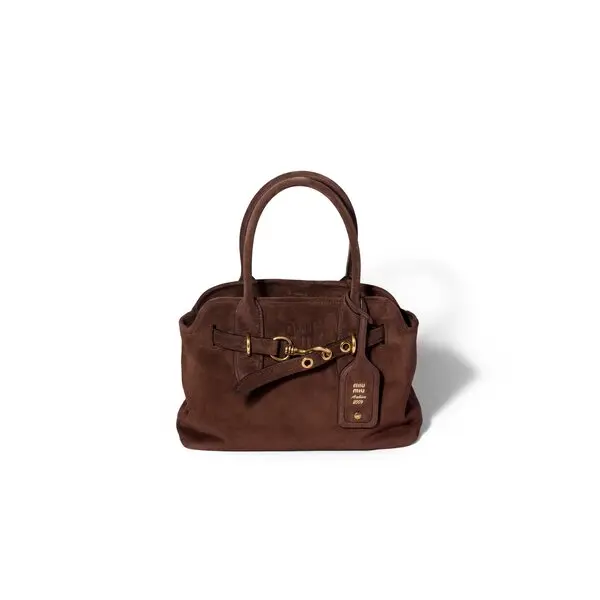 Miu Miu Aventure Suede Handbag