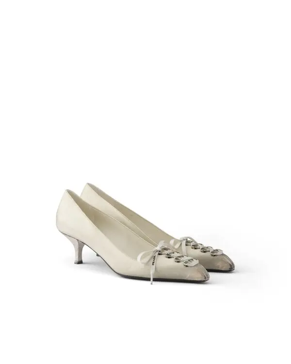 Prada Antiqued Leather Pumps