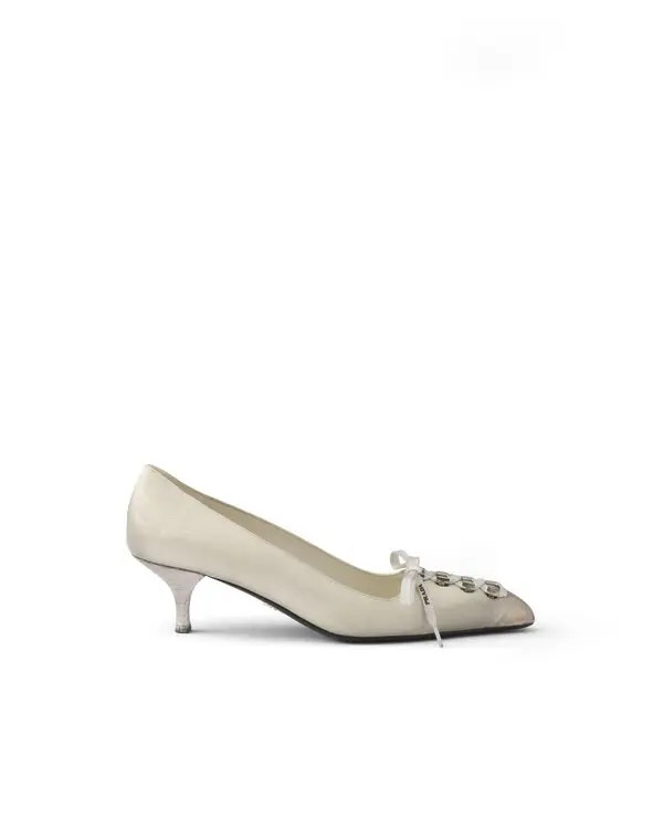 Prada Antiqued Leather Pumps