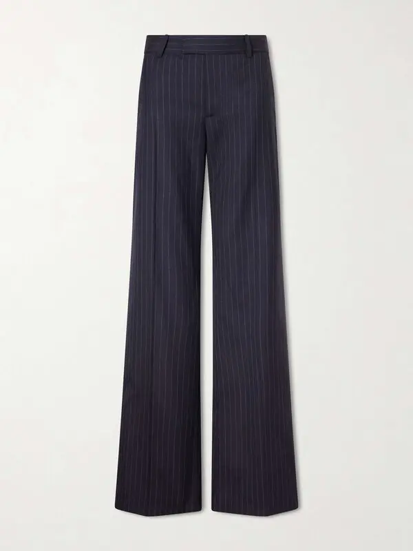 NILI LOTAN Bethany Straight-leg Wool-blend Pants