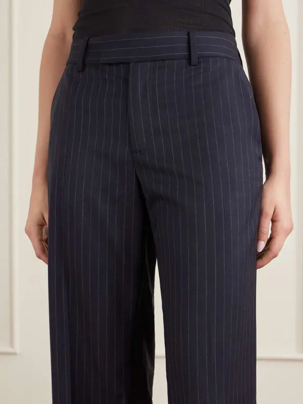 NILI LOTAN Bethany Straight-leg Wool-blend Pants