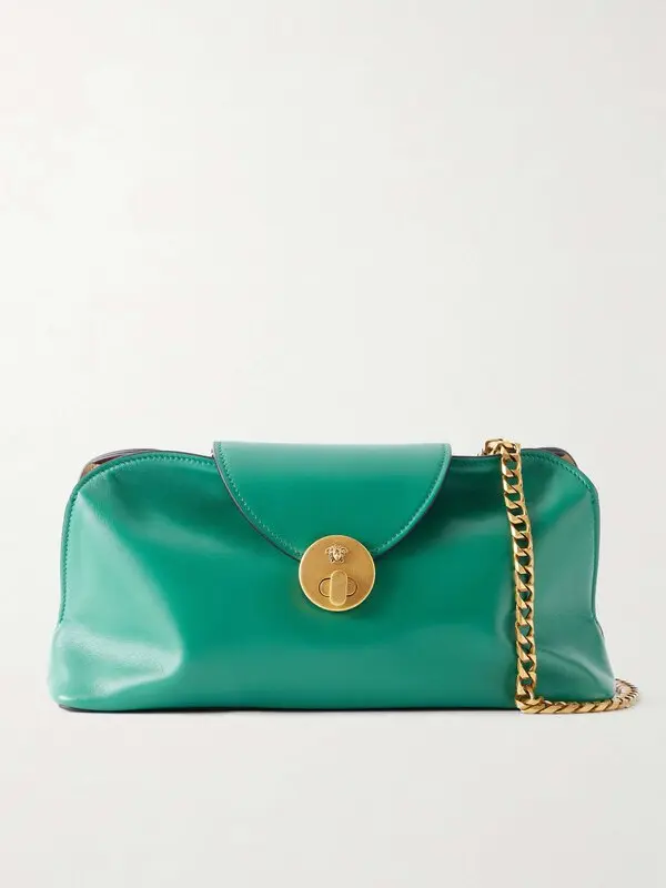 Versace Vivienne Medusa-detailed Leather Clutch