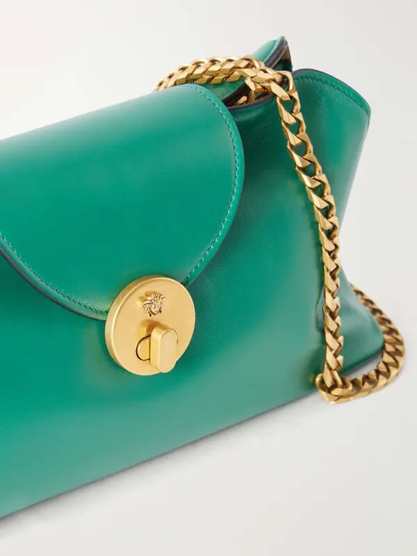 Versace Vivienne Medusa-detailed Leather Clutch