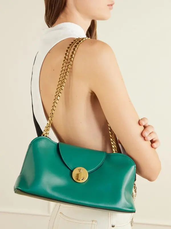 Versace Vivienne Medusa-detailed Leather Clutch