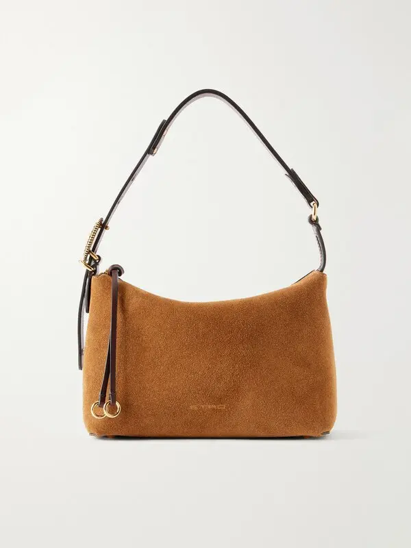 Etro Suede And Leather Shoulder Bag - Brown