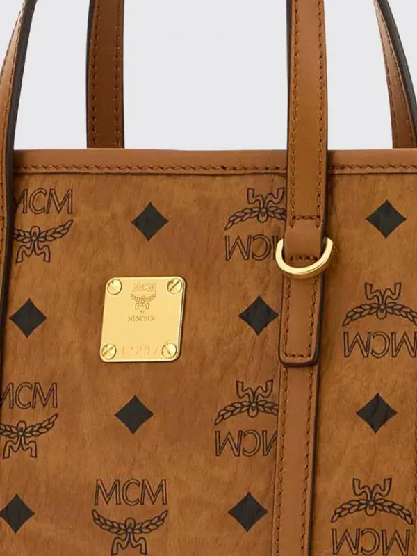 Mcm Toni Logo-print Coated Cotton Mini Crossbody Bag