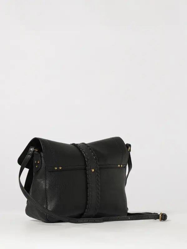 Jérôme Dreyfuss Harry Medium Grained Leather Crossbody Bag With Flap Closure