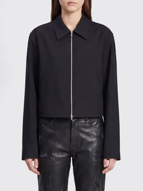 Our Legacy Zip-up Merino Wool Shirt Jacket With Dropped Shoulders