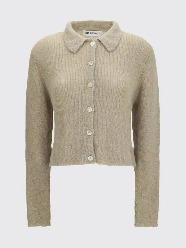 Our Legacy Alpaca-wool Blend Slim Fit Cardigan - Sage