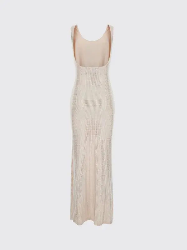 TWENTY FOURHAITCH Off-the-shoulder Stretch Cotton Long Evening Gown