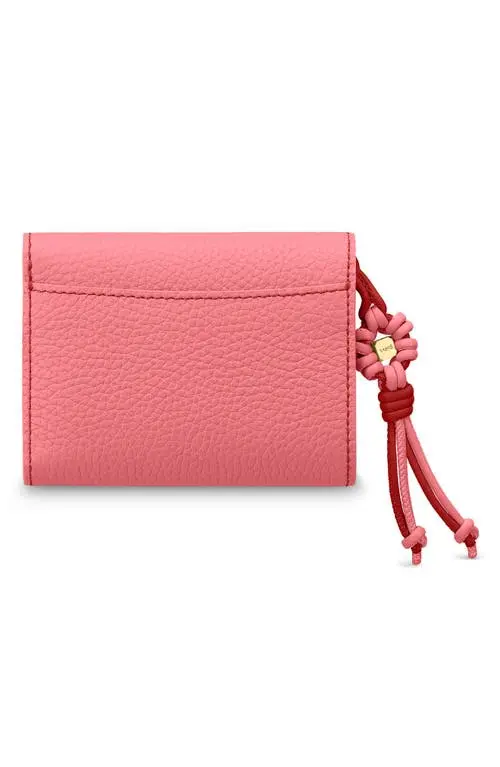 MAISON DE SABRE Bloom Edition Leather Trifold Wallet - Candy Brick