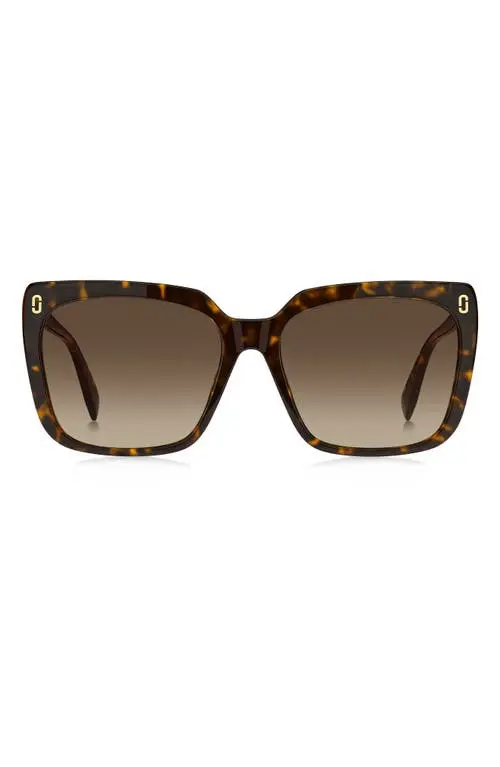 Marc Jacobs Gradient Square Sunglasses - Havana/brown Sf
