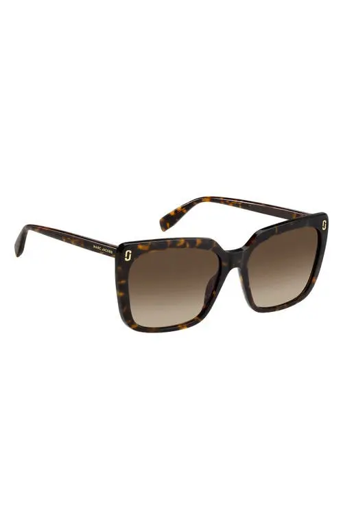 Marc Jacobs Gradient Square Sunglasses - Havana/brown Sf
