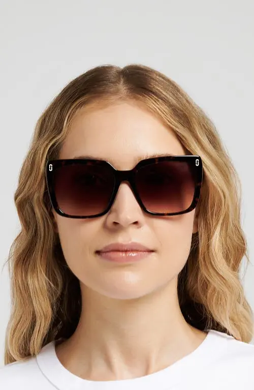 Marc Jacobs Gradient Square Sunglasses - Havana/brown Sf