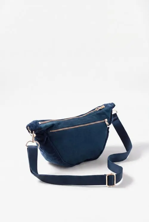 ELIZABETH SCARLETT Turtle Conservation Velvet Crossbody Sling Bag