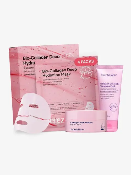 TEREZ & HONOR Korean Collagen Mask Set3-piece Bundle