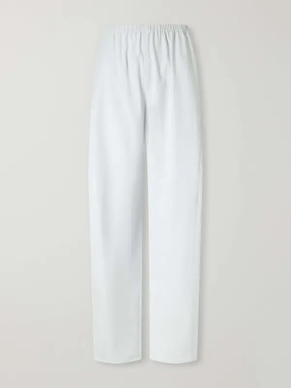 LA LIGNE Cotton-poplin Wide-leg Pants