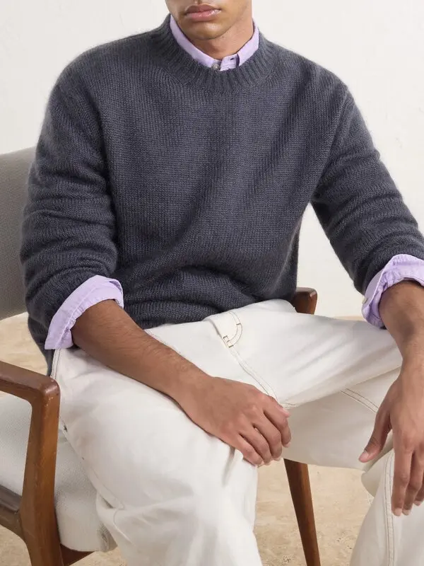 PIACENZA CASHMERE 1733 Mohair And Silk-blend Sweater