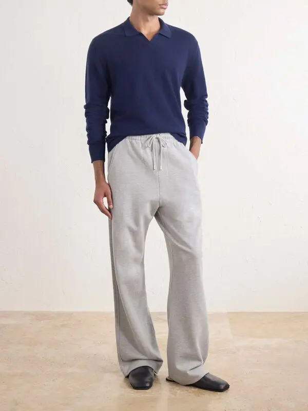 Orlebar Brown Bresson Cashmere Polo Shirt - Navy
