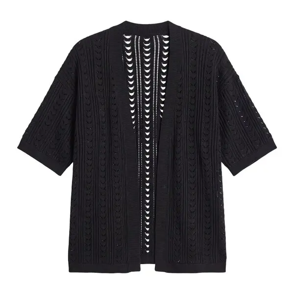 BRODIE CASHMERE Open Stitch Kimono