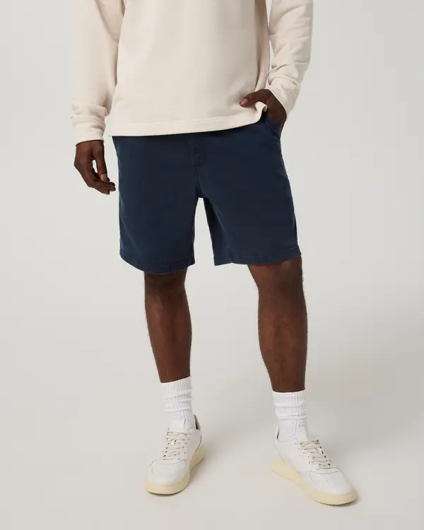 Vuori Benton Twill Elastic Waist Short 8 - Ink