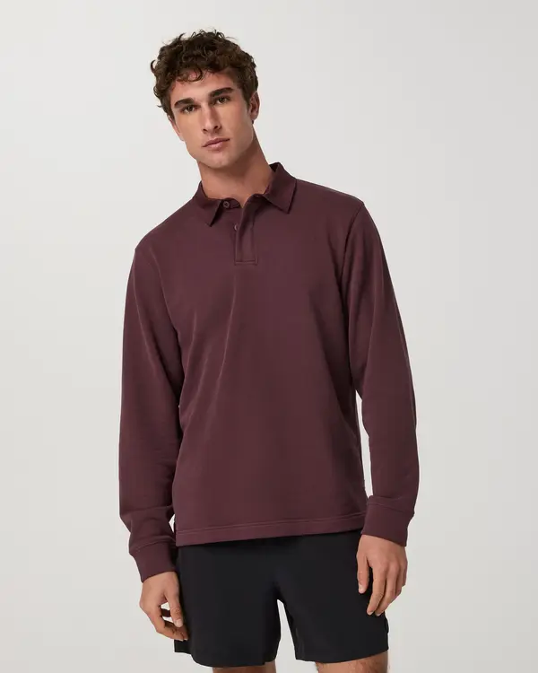 Vuori Long Sleeve Cypress Rugby - Boysenberry