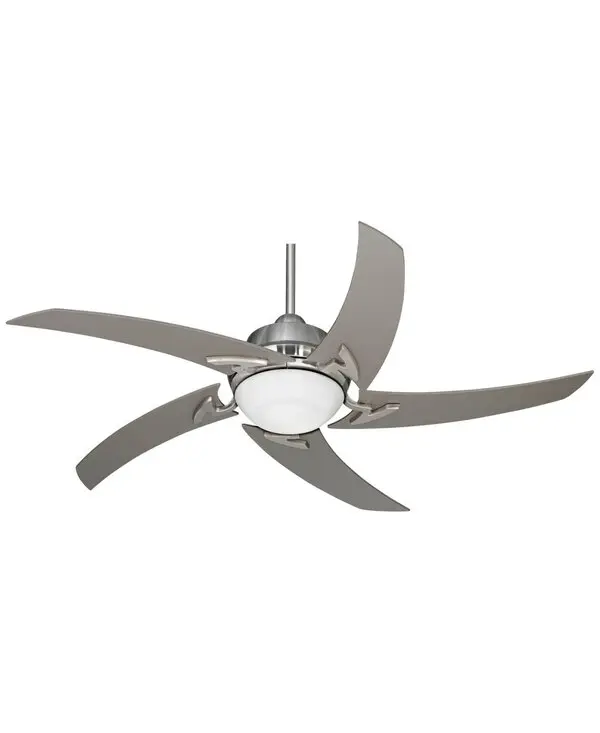 CASA VIEJA 52" Capri Brushed Nickel Led Ceiling Fan W/ 36" Rod