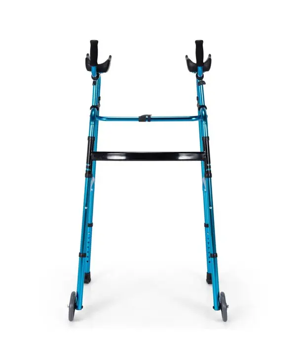 SUGIFT Folding Adjustable Aluminum Wheel Walking Frame