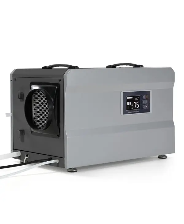 TRIBESIGNS 145 Pints Commercial Dehumidifier With Pump And Drain Hose - White And Black