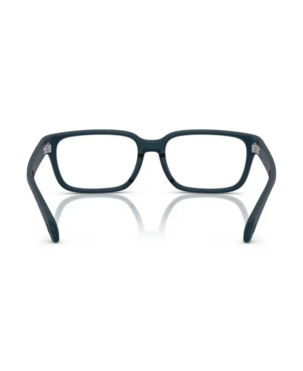 Moncler Full Rim Rectangle Eyeglasses - Matte Blue