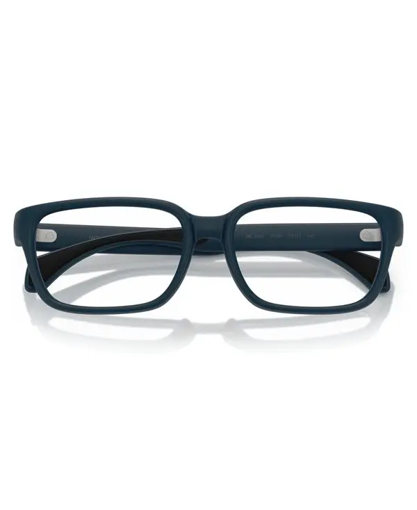 Moncler Full Rim Rectangle Eyeglasses - Matte Blue