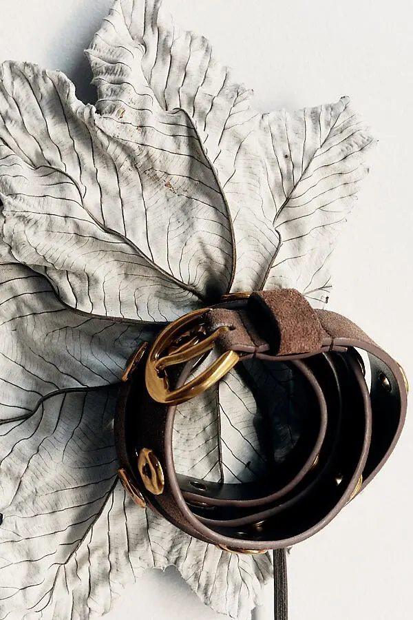 Anthropologie Circle Studded Belt