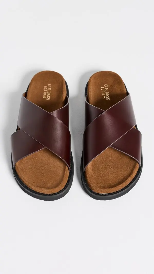 G.H. BASS & CO. Charleswood Leather Slide Sandals