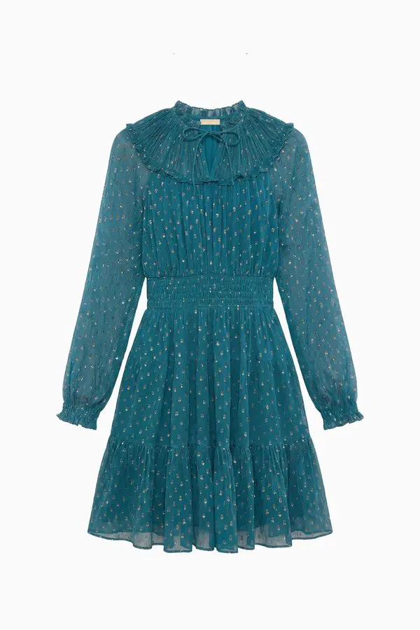 Ulla Johnson Ava Long Sleeve Silk Mini Dress