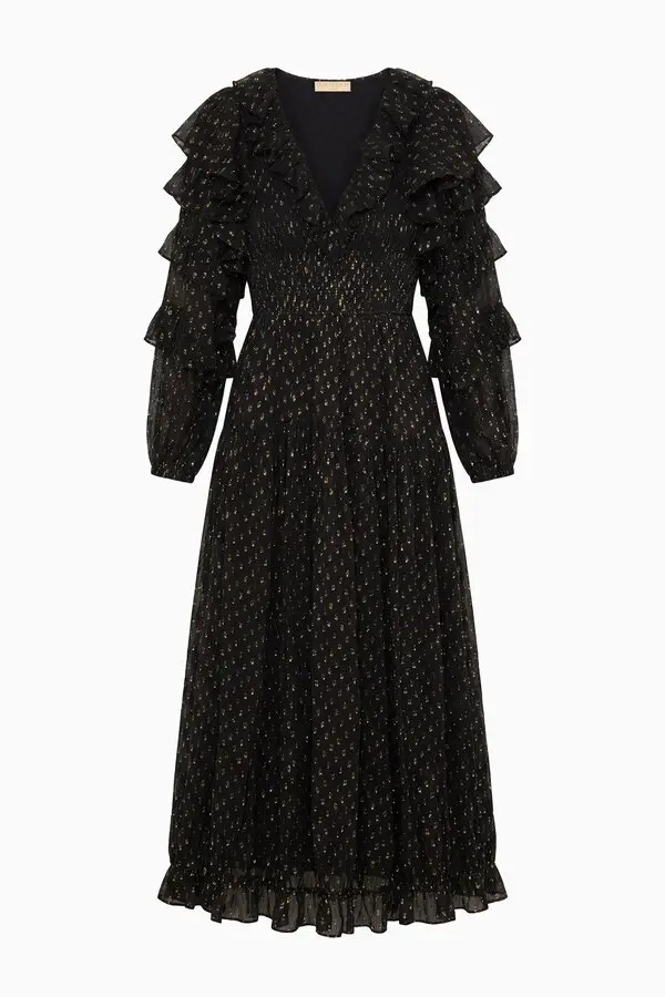 Ulla Johnson Ardis Long Sleeve Silk Dress