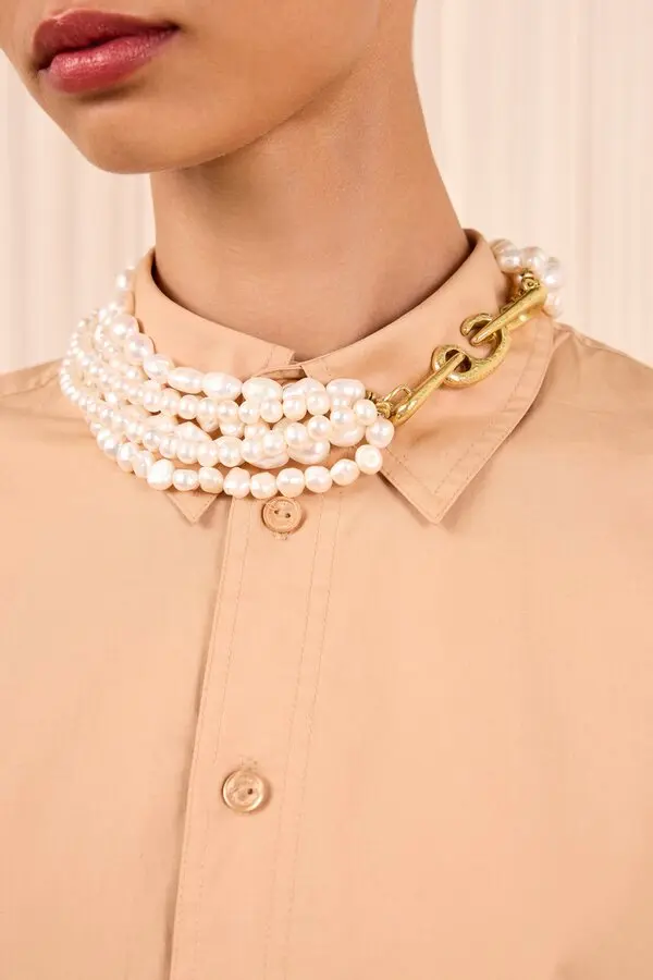 Ulla Johnson Multistrand Choker - Pearl