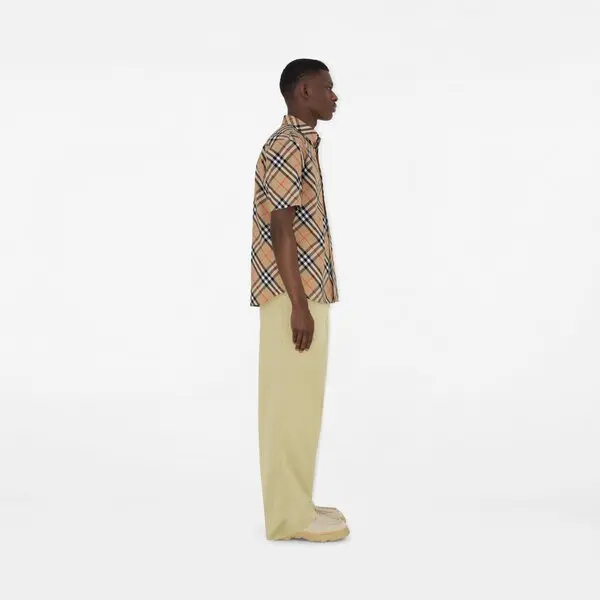 Burberry Classic Fit Check Cotton Poplin Shirt
