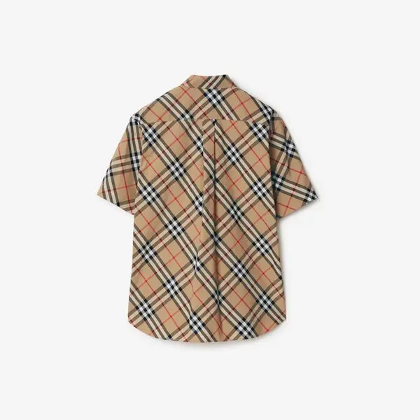 Burberry Classic Fit Check Cotton Poplin Shirt