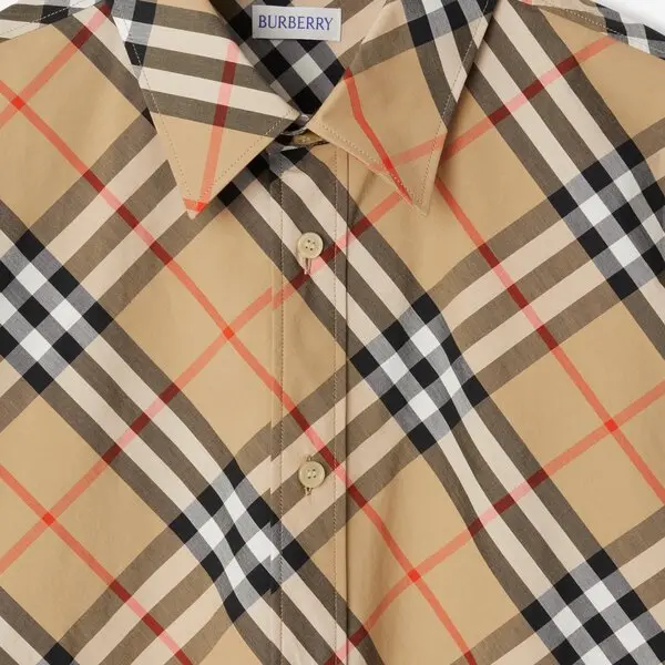 Burberry Classic Fit Check Cotton Poplin Shirt